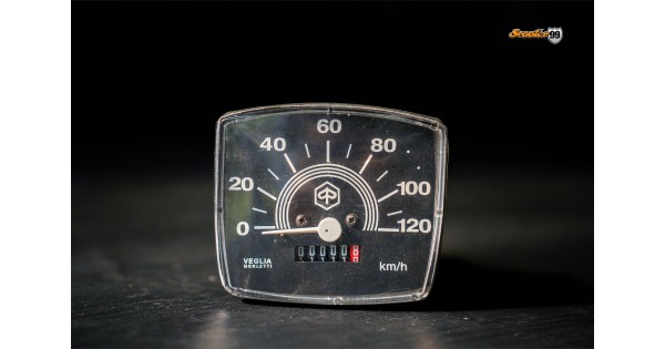 Veglia Borletti Square Speedometer for Vespa (0–80 & 0–120 km/h ...