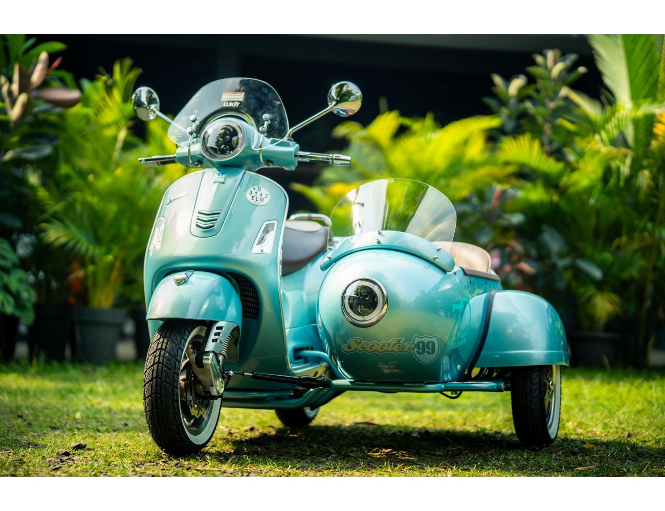 Vespa GTS Sidecar – Handcrafted Fiberglass Design | Scooter99