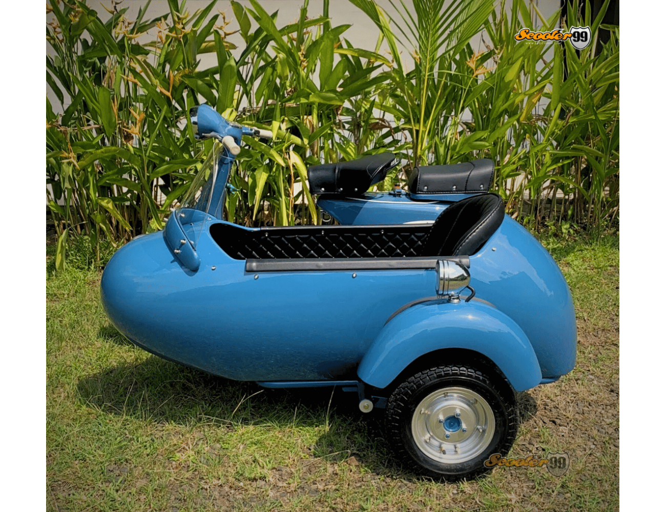 Sidecar Classic Bubble Blue Edition | Vintage Vespa Bubble Sidecar by ...