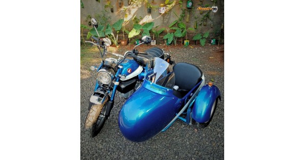Honda Monkey Sidecar Blue Metallic Edition | Custom Fiberglass Sidecar ...